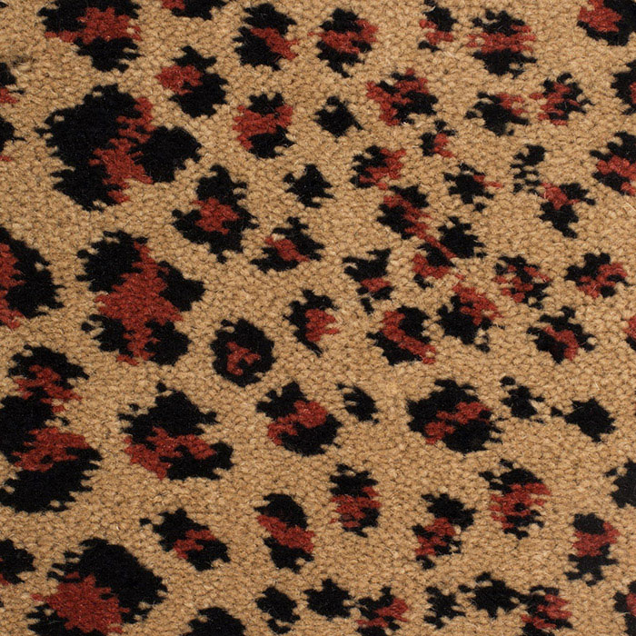Tapis en laine Axminster, Léopard I. Silt, Noir, Rousset - Hartley Tissier